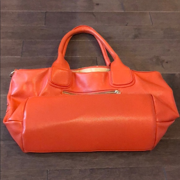 Lionel | Bags | Deep Orange Vegan Leather Studded Bag | Poshmark